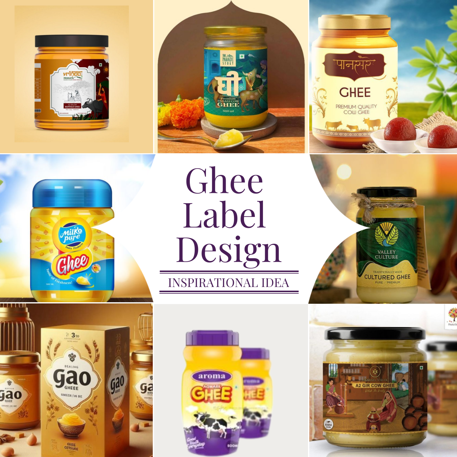Ghee Label - 91+ Best Ghee Label Design Ideas 2024