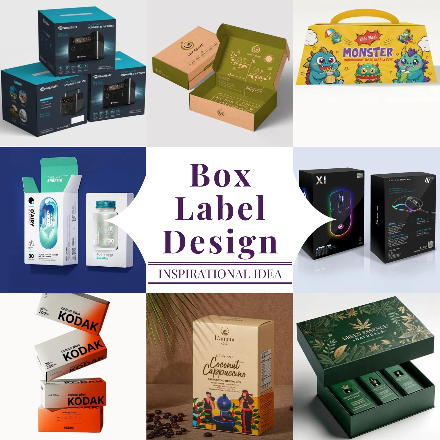 Box Label Design - 145+ Best Box Packaging Ideas 2025